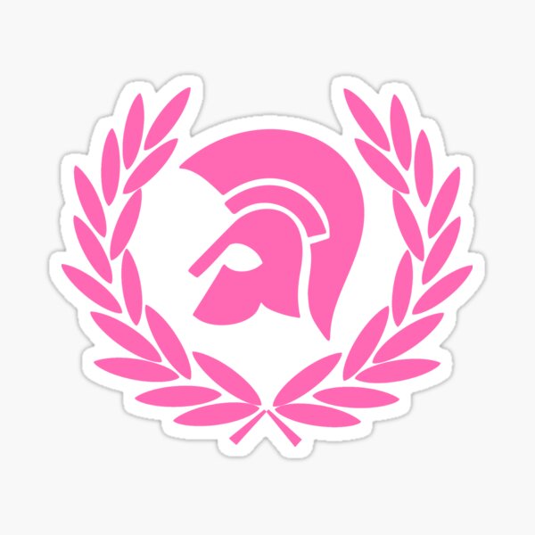 "Trojan Laurel--Hot Pink" Sticker for Sale by SCHPiDAUU | Redbubble
