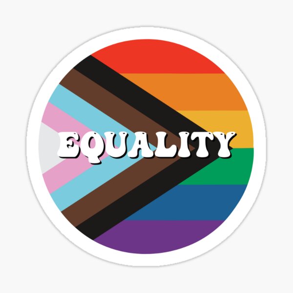 "LGBTQIA+ Pride Equality Circle" Sticker for Sale by socialbylindsay ...