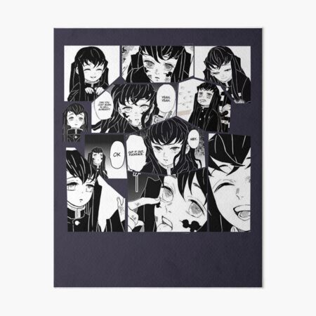 "Strong The Will To Rise Muichiro Manga Panelsretro Wave" Art Board ...