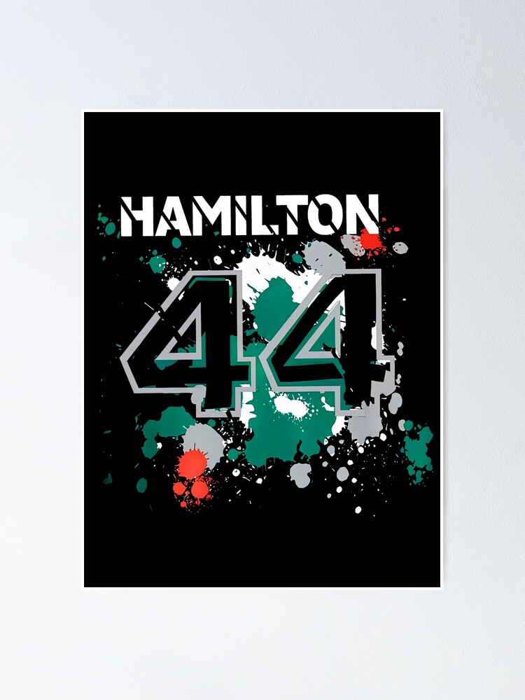 "lewis hamilton 44" Poster for Sale by Mnightsa | Redbubble