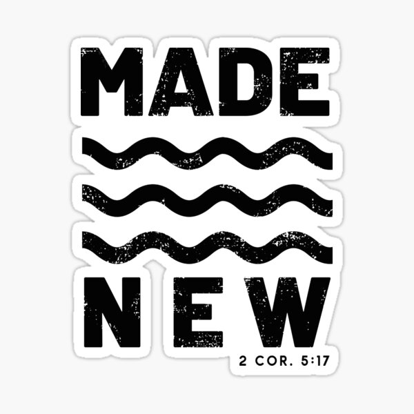 "Baptism Bible Verse for Church VBS" Sticker by NNNostalgia | Redbubble