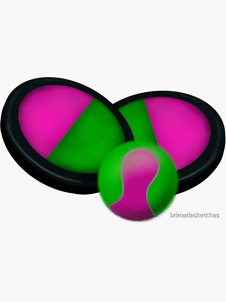 "Velcro Ball Toss" Sticker for Sale by brimadesketches | Redbubble