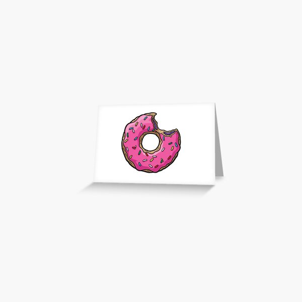 Cute Pink Donut Greeting Cards for Sale | Redbubble