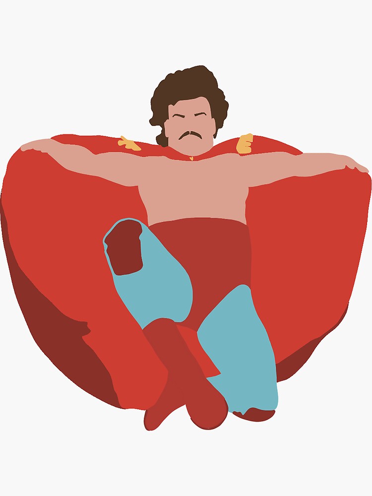 "Nacho Libre " Sticker for Sale by madstronaut | Redbubble