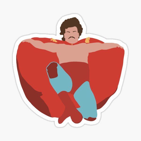 "Nacho Libre " Sticker for Sale by madstronaut | Redbubble