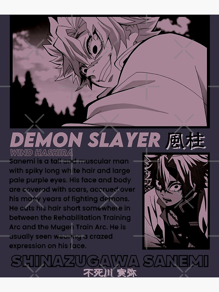 "Strong The Will To Rise Shinazugawa Sanemi The Wind Hashira Cute Gift ...