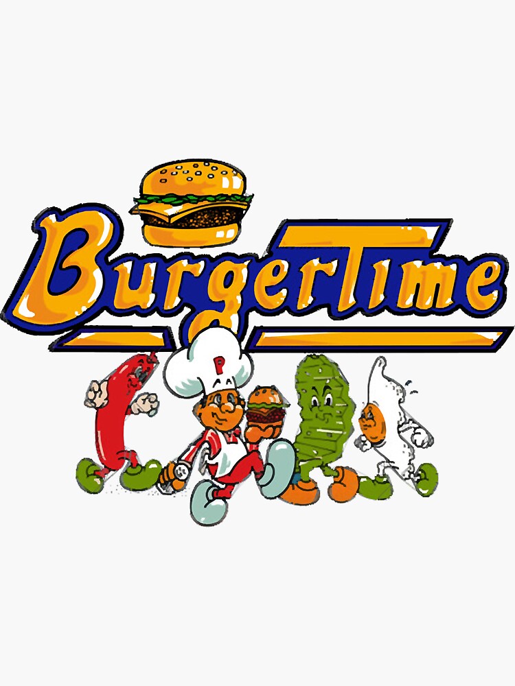 " Burger Time Characters" Sticker for Sale by TYERLCHEL526 | Redbubble