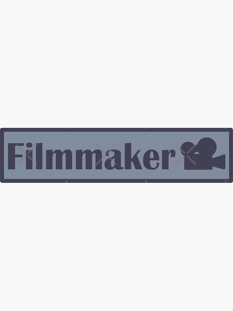 "Filmmaker" Sticker for Sale by AtLSeal | Redbubble
