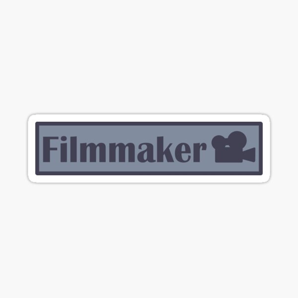 "Filmmaker" Sticker for Sale by AtLSeal | Redbubble
