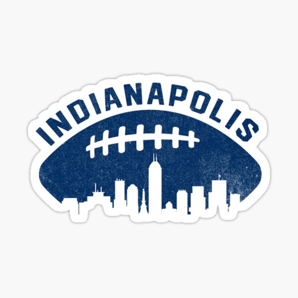 "Vintage Indianapolis IN Cityscape Retro Football " Sticker for Sale by ...