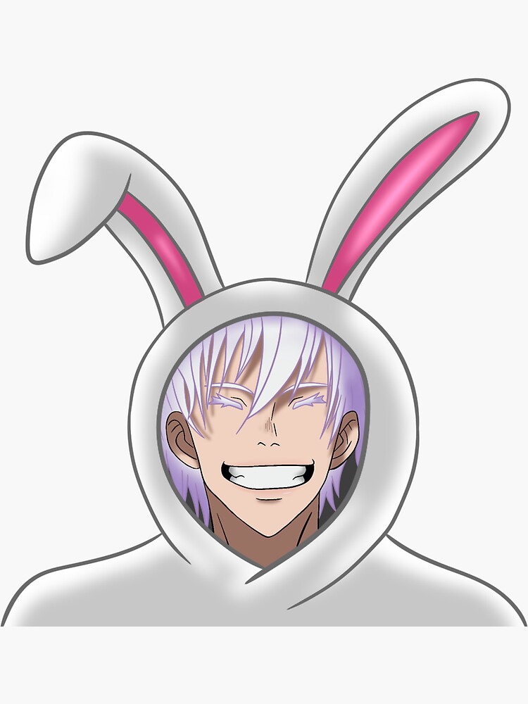 "Gojo Easter bunny" Sticker by TamashiSensei | Redbubble