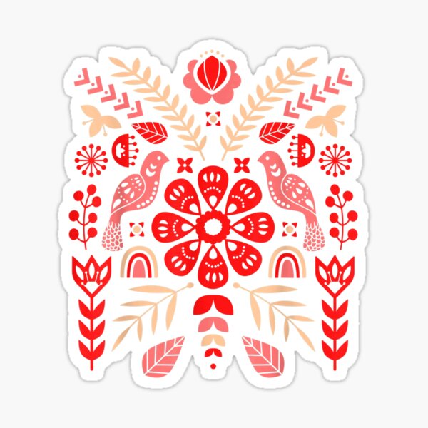 "Ukrainian Birds Vyshyvanka Style" Sticker for Sale by urmanseid ...
