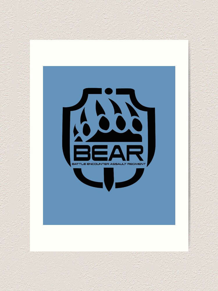 "Escape From Tarkov BEAR white little logo - Tarkov" Art Print for Sale ...