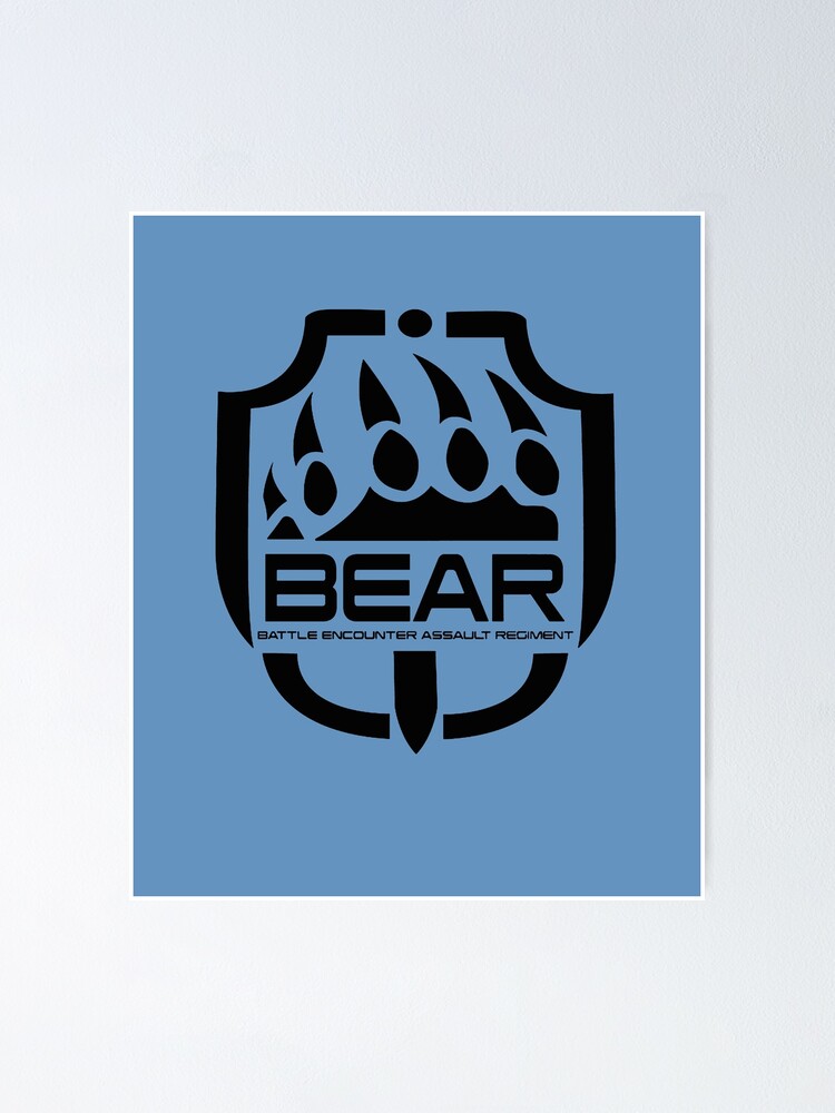 "Escape From Tarkov BEAR white little logo - Tarkov" Poster for Sale by ...