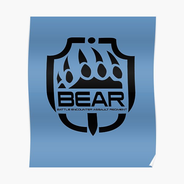 "Escape From Tarkov BEAR white little logo - Tarkov" Poster for Sale by ...