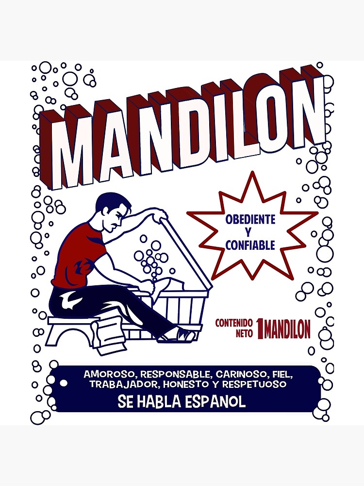 "El Mandilon Funny Mexican Dad Gift" Poster for Sale by QpeSip8S ...