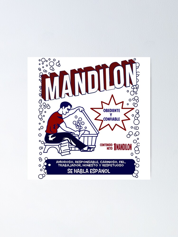 "El Mandilon Funny Mexican Dad Gift" Poster for Sale by QpeSip8S ...