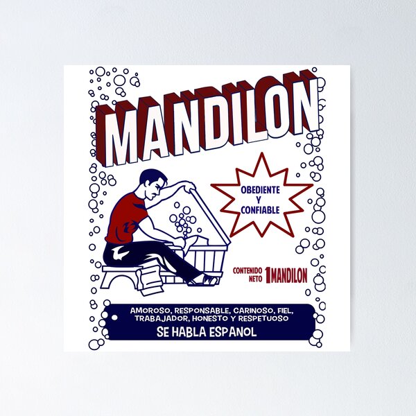 "El Mandilon Funny Mexican Dad Gift" Poster for Sale by QpeSip8S ...