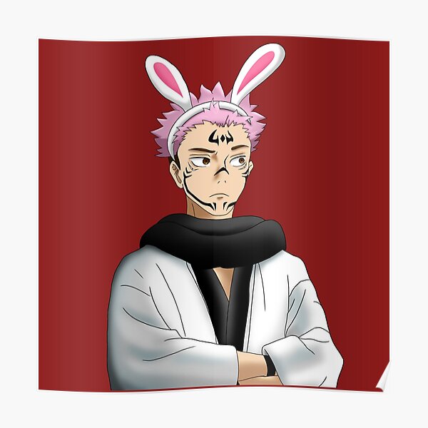 "Sukuna bunny ears" Poster for Sale by TamashiSensei | Redbubble
