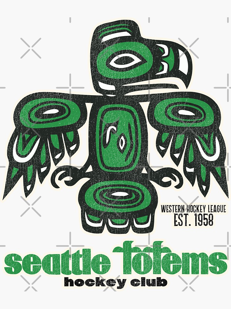 "Seattle Totems Retro Defunct Ice Hockey " Sticker for Sale by ...
