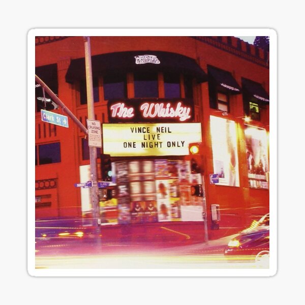 "Vince Neil Live One Night Only" Sticker for Sale by AlisonBurke ...