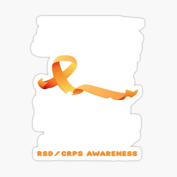 "Looks Can Be Deceiving Orange Ribbon RSD CRPS Awareness" Sticker for ...