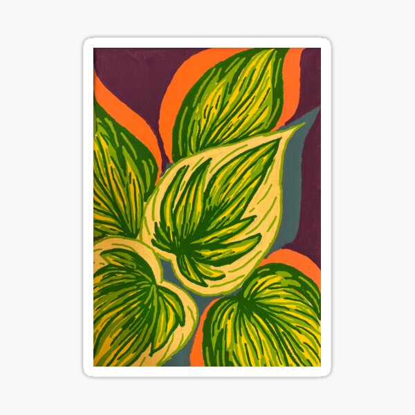 "Hostas In June" Sticker for Sale by Its-audrey-c | Redbubble