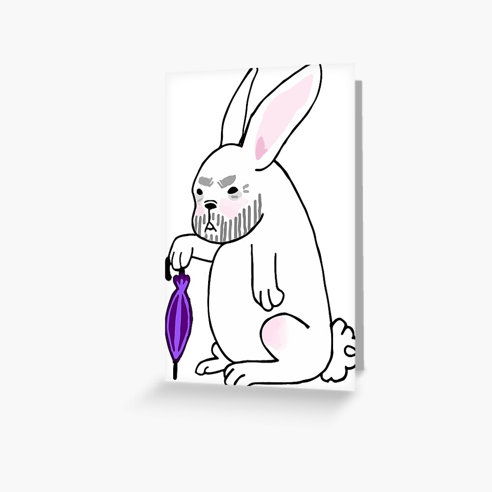 "Richard the Rabbit - Old Chubby Rabbit" Greeting Card for Sale by ...