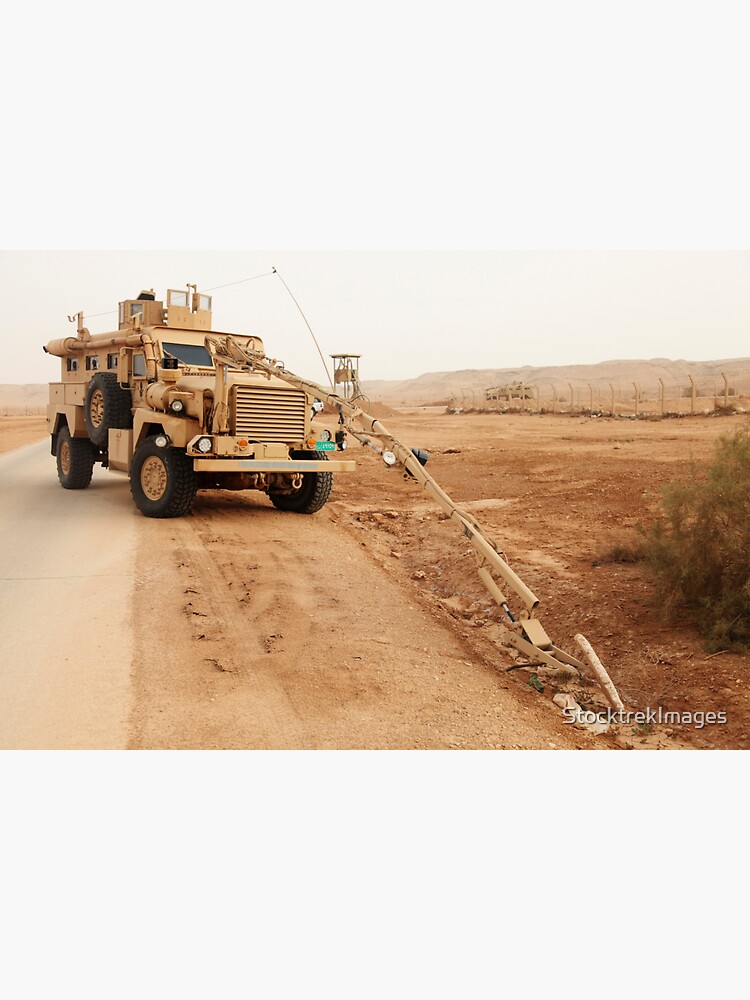 "A MRAP vehicle disassembles an improvised explosive device." Sticker ...