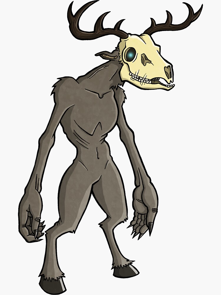 "Wendigo" Sticker by ollierayart | Redbubble