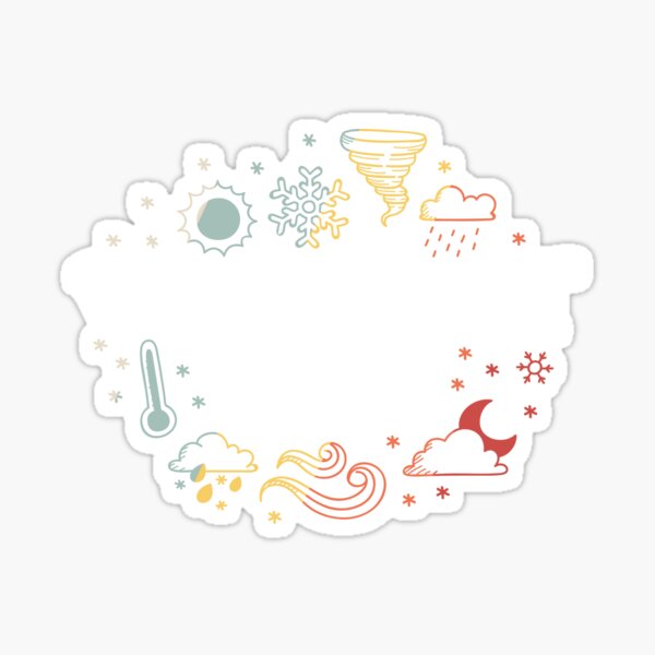 "Weather Fan Future Meteorologist Storm Watcher Meteorology" Sticker ...