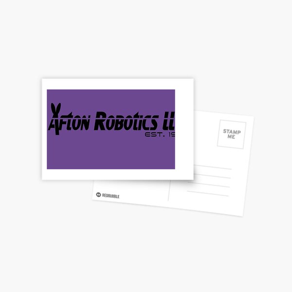 "Afton Robotics Logo" Postcard for Sale by ghostwhip | Redbubble