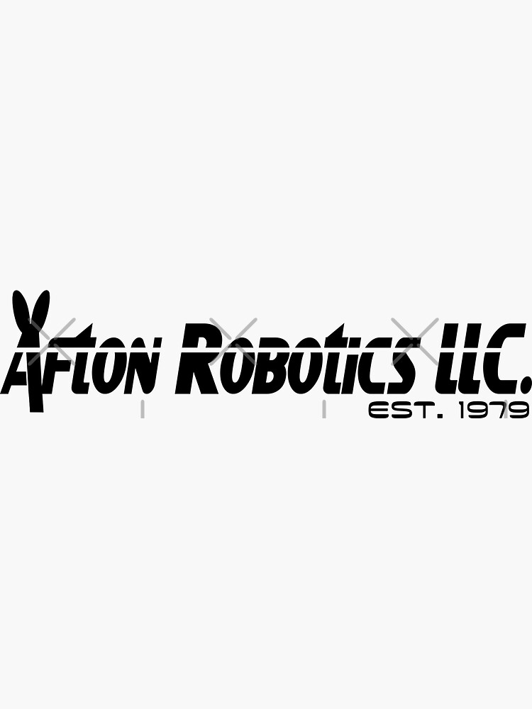 "Afton Robotics Logo" Sticker for Sale by ghostwhip | Redbubble