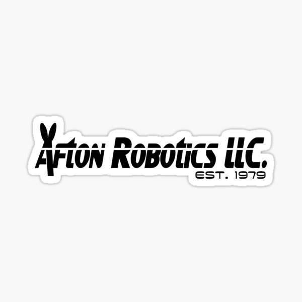 "Afton Robotics Logo" Sticker for Sale by ghostwhip | Redbubble