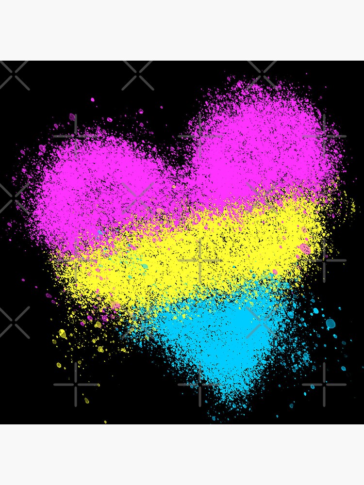 "Pan Graffiti Heart for Pride" Poster for Sale by vanarendonk | Redbubble