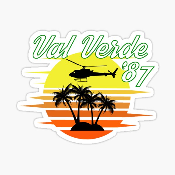 "Val Verde '87" Sticker for Sale by barrelroll909 | Redbubble