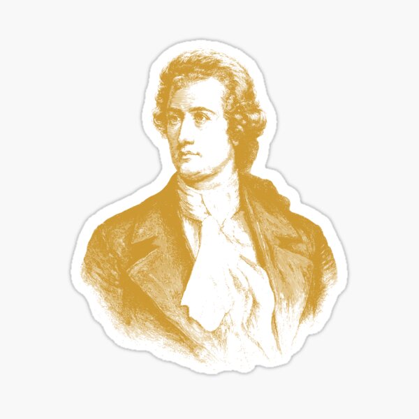 "Great german philosopher Johann Wolfgang von Goethe, in golden color ...