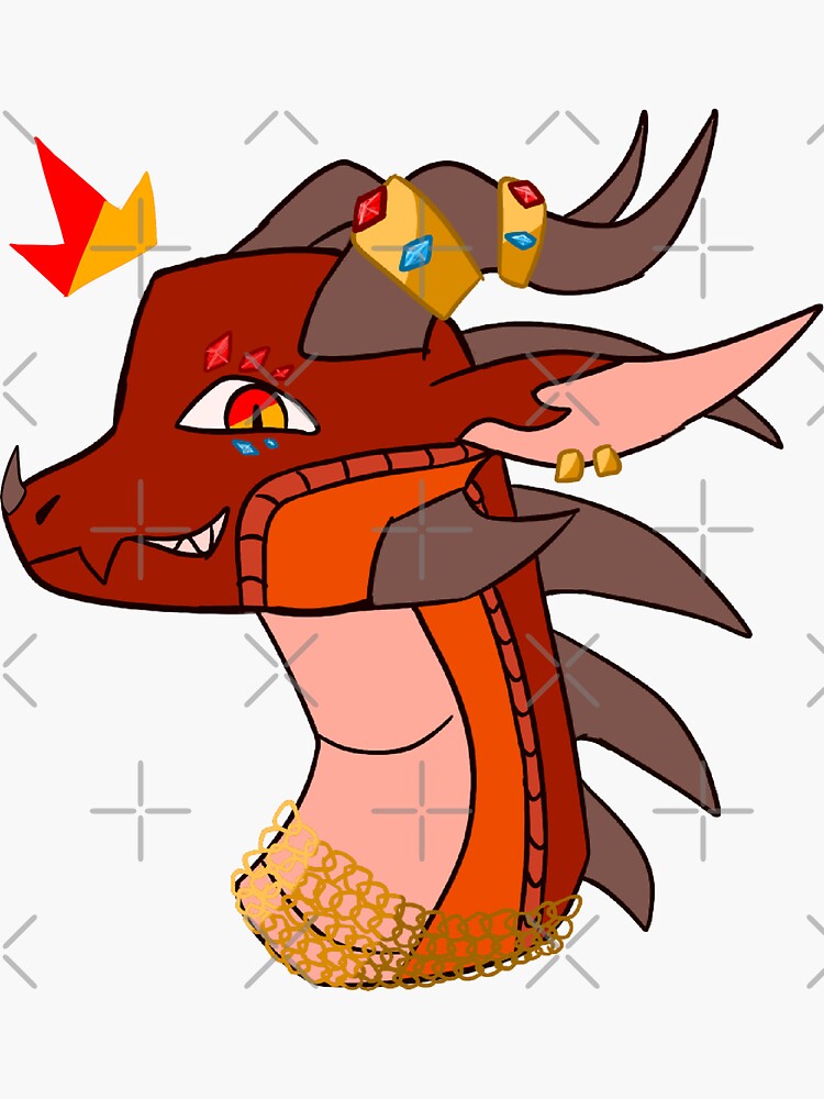 "Queen Scarlet of the Skywings." Sticker for Sale by Typhoon-Shop ...