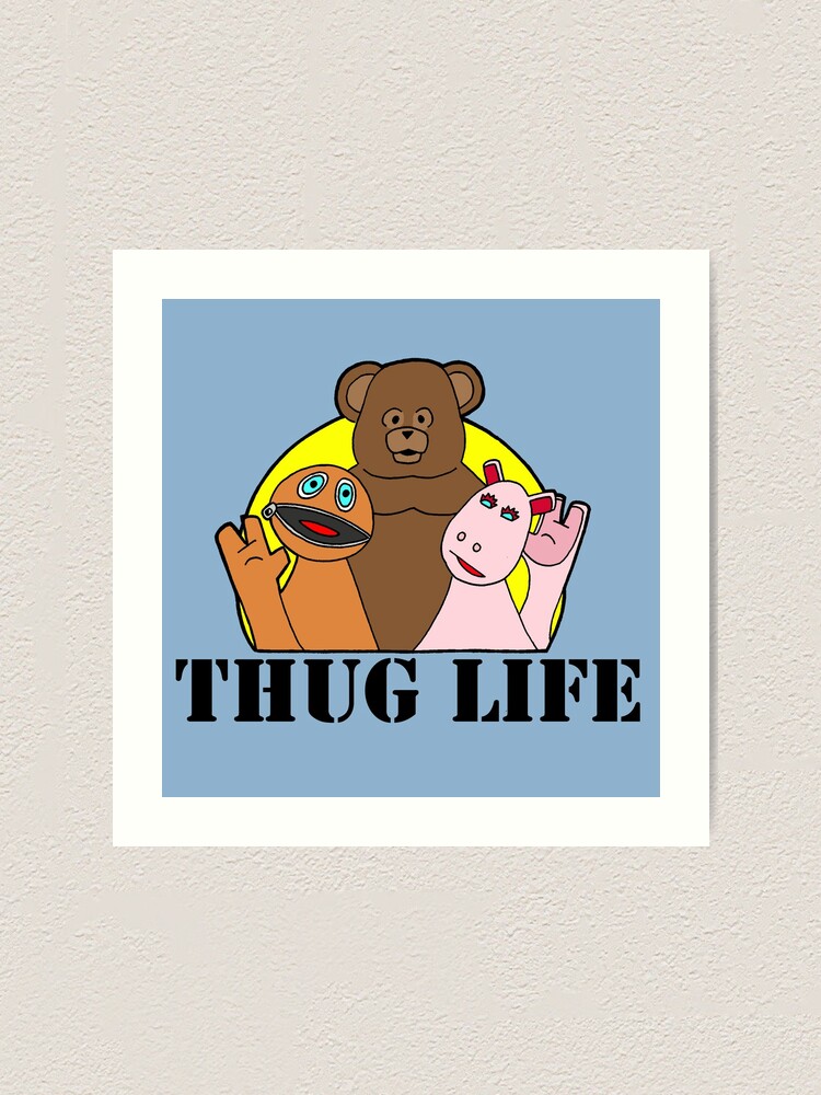 "Rainbow - Thug Life" Art Print by skanimations | Redbubble