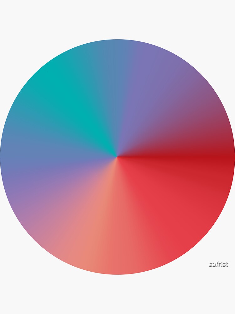 "Conical gradient beauty colorful " Sticker for Sale by safrist | Redbubble