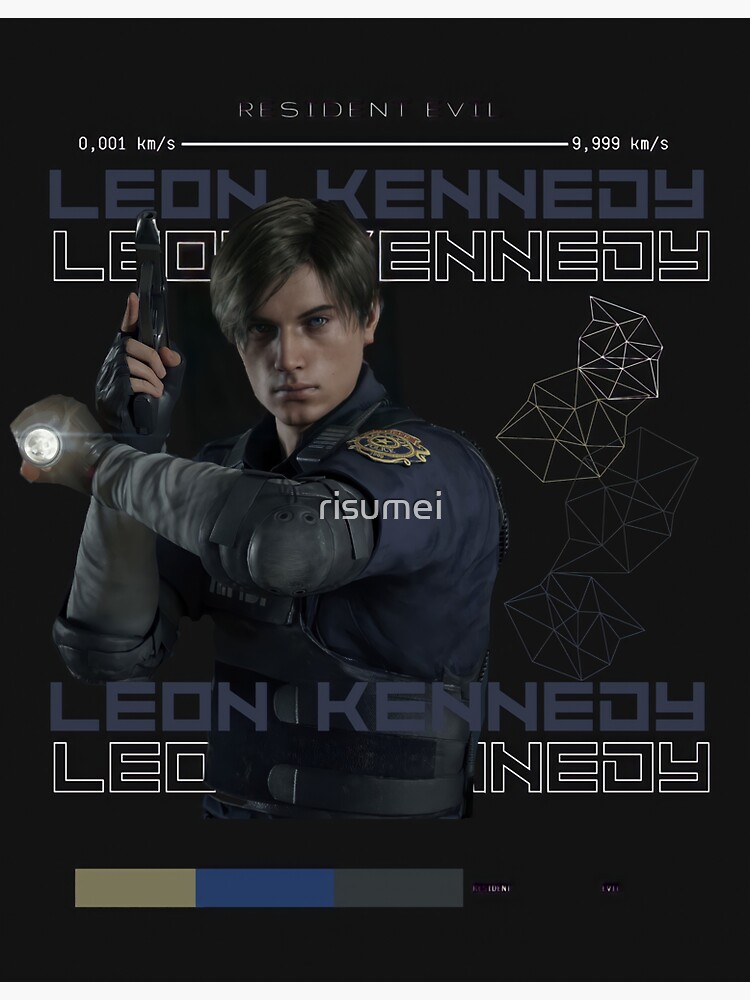 "Leon Kennedy " Sticker for Sale by risumei | Redbubble