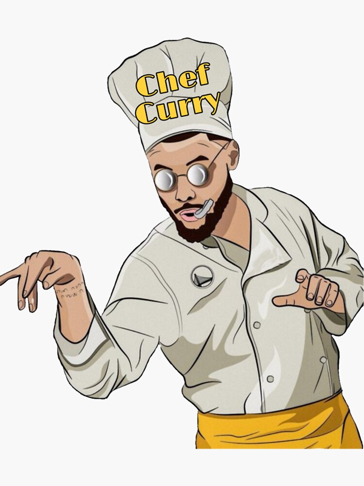 "Chef Curry " Sticker for Sale by BurnsRicardo | Redbubble
