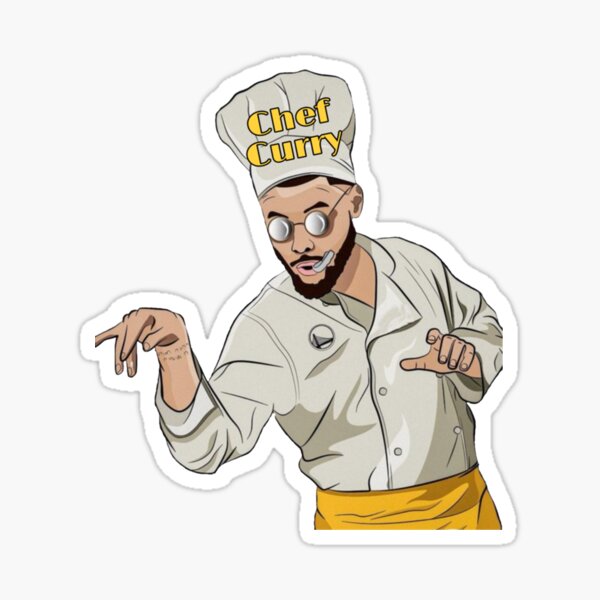 "Chef Curry " Sticker for Sale by BurnsRicardo | Redbubble