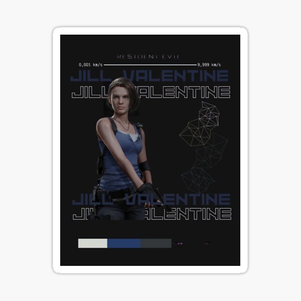 "Jill Valentine " Sticker for Sale by risumei | Redbubble
