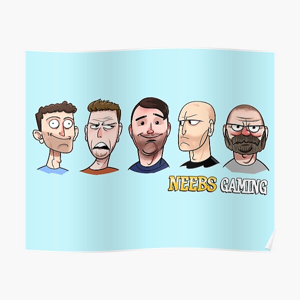 Póster «Los rostros de Neebs Gaming, también conocidos como Hank y Jed ...