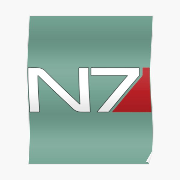 "Mass Effect N7 " Poster for Sale by BlazingUpShop | Redbubble