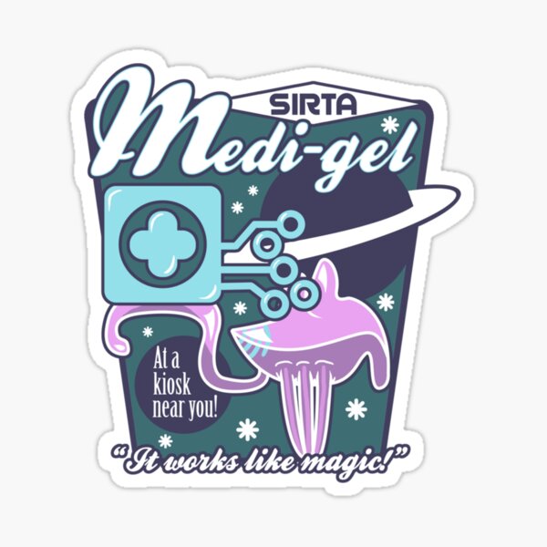 "Medi-gel Advertisement " Sticker for Sale by BlazingUpShop | Redbubble