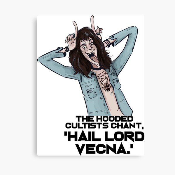 "Eddie Munson Stranger Things - Quote hail Lord Vecna" Canvas Print for ...