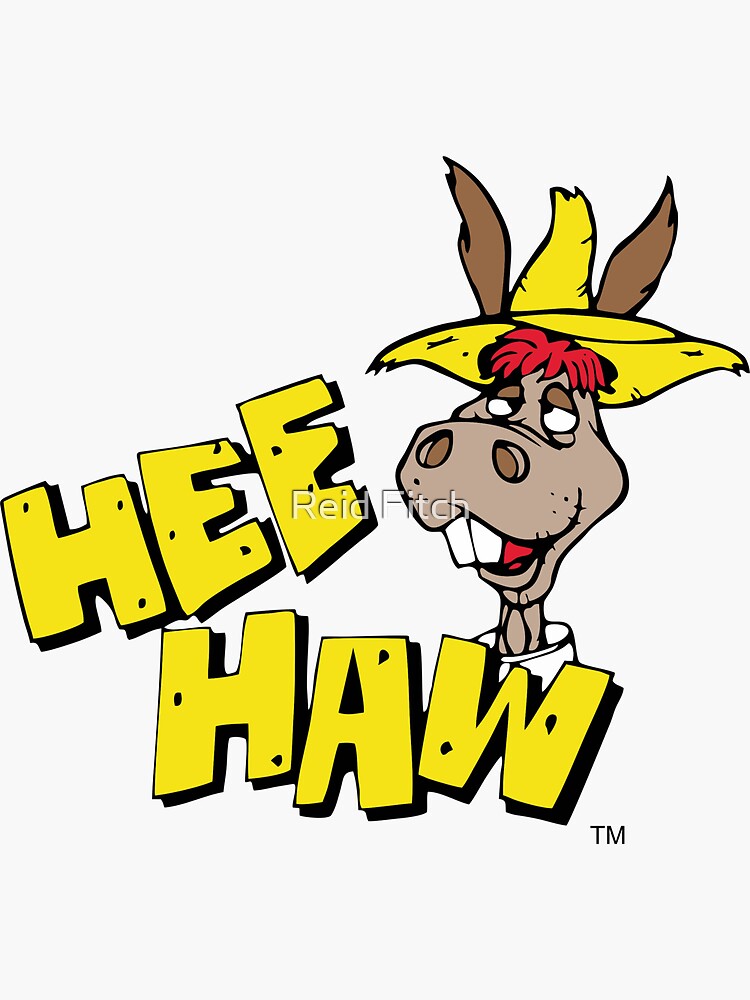 "Vintage Hee Haw" Sticker for Sale by mitchwilliams | Redbubble