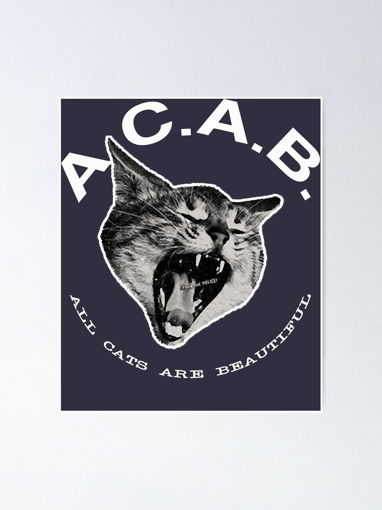 "Mens My Favorite ACAB All Cats Are Beautiful" Poster for Sale by ...